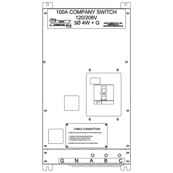 Posi-Lok™ Receptacle Panel 100 Amp