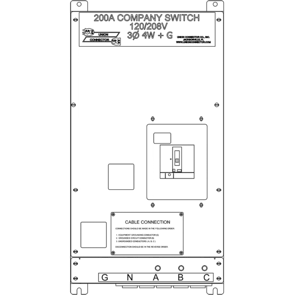 Posi-Lok™ Receptacle Panel 200 Amp